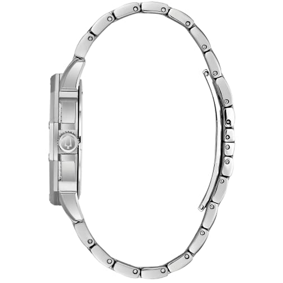 Bulova Men's Crystals Octava Stainless Steel 6-Hand Multi-Function Quartz Watch Style: 96C134