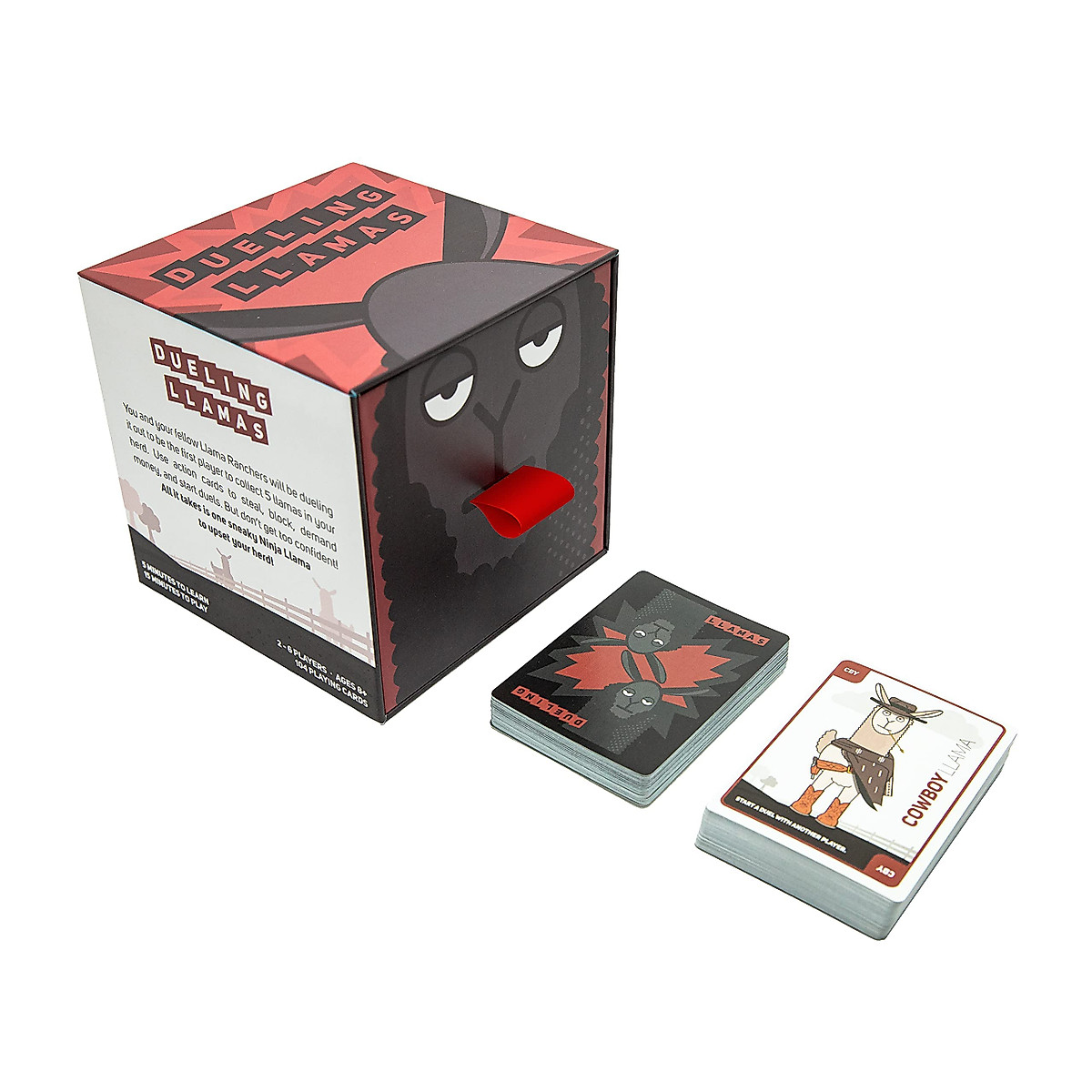 Dueling Llamas | A Simple Family Friendly Card Game | The Perfect Balance Of Strategy And Luck | Party Game For Adults and Kids 2-6 Players | Great for Couple's Date Night