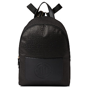 Tommy Hilfiger Millie II Medium Dome Backpack Black/Black Lurex One Size
