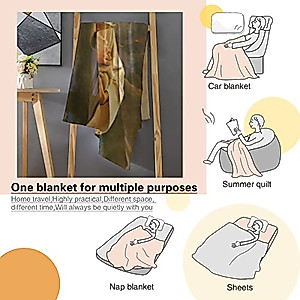 Funny Keanu Reeves Blanket Saint-K Holding Baby-Y Blanket Ultra-Soft Throw Blanket Home Decor Gift for Children/Adults 50in×40in