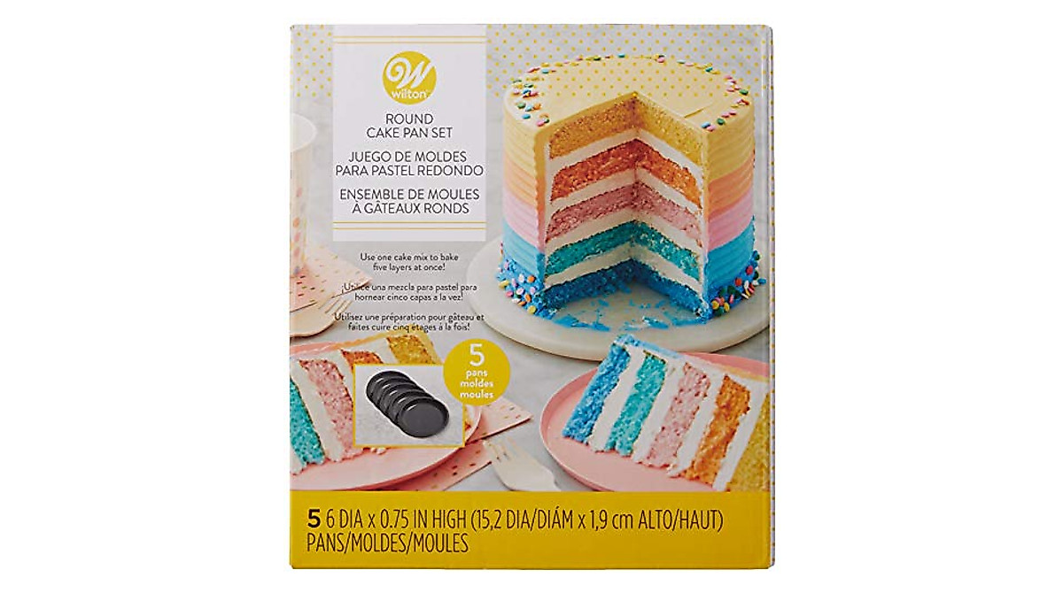 Wilton Easy Layers 5-Piece Cake Pan Set - Bake Perfect Layers