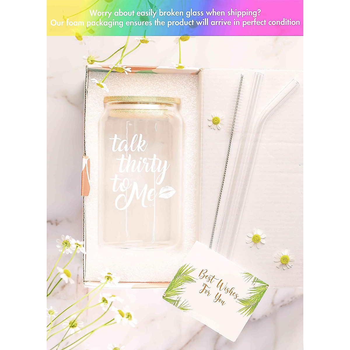 NewEleven 30th Birthday Gifts For Her, Women - 1994 30th Birthday Decorations for Women, Her - 30 Year Old Gifts Idea for Best Friend, BFF, Sister- 16 Oz Coffee Glass