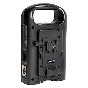 Came-TV Dual Channel V-Mount/V Lock Battery Charger and Voltage Converter with DC 24V Power Supply Output for LED Video Lights