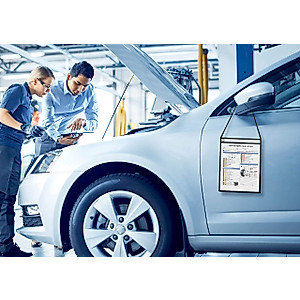 Better Office Products Shop Ticket Holders with Hanging Strap, 9 x 12 Inches, Both Sides Clear, Stitched Black Heavy Duty Canvas Edge Trim, 15 Pack