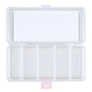 Craft County Clear Organizer Box with 5 Sets of Five Stackable Jars with Lid – 31 Pieces – Great for Diamond Art, Beads, Findings, Saving Space, and More!