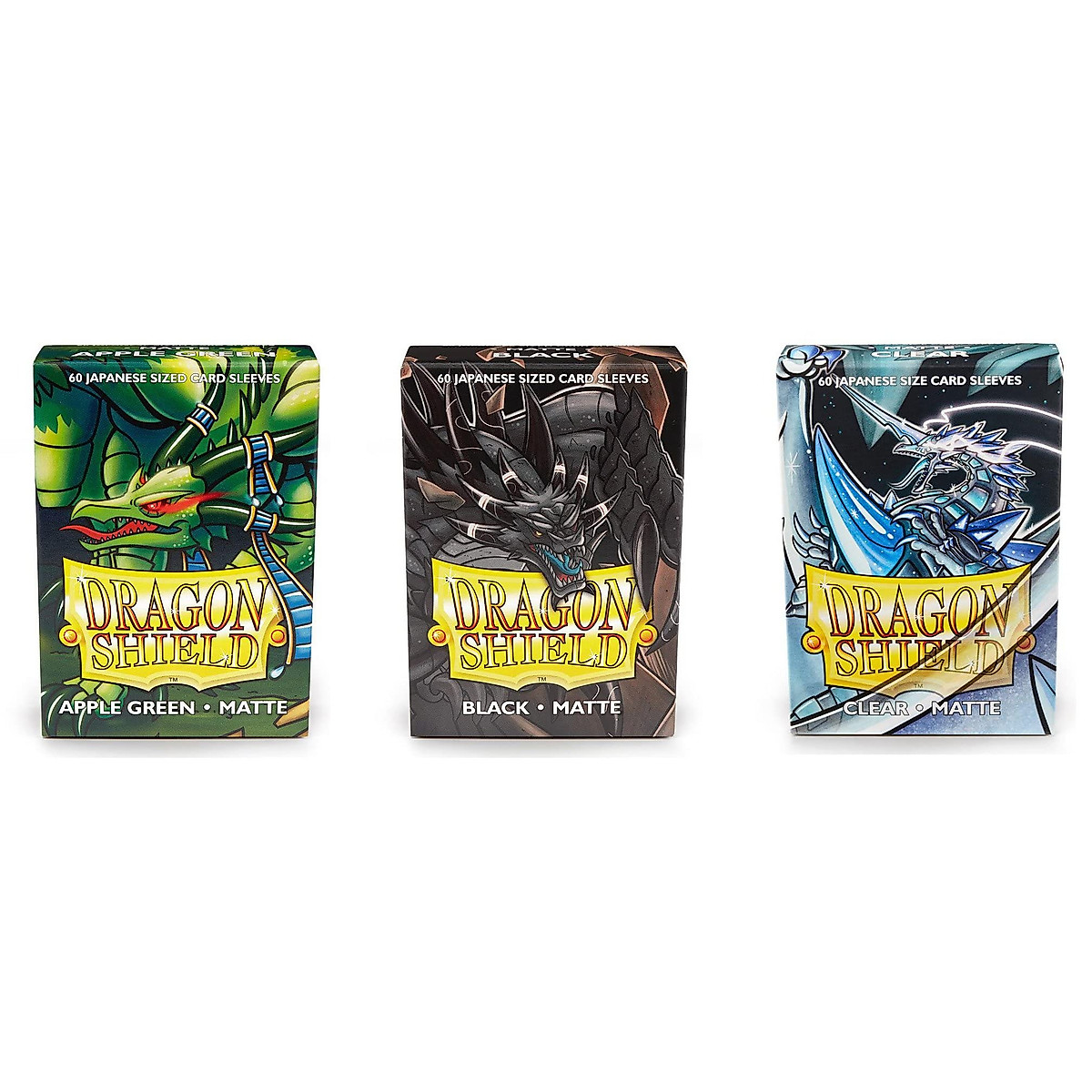 Dragon Shield Bundle: 13 Packs of 60 Count Japanese Size Mini Matte Card Sleeves - All Available Colors - 780 Sleeves