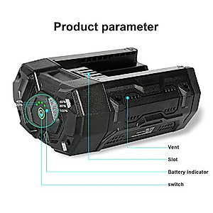 56V 5.0Ah Replacement Battery for 56V BA2800 BA4200 BA1400, 5000mAh Lithium Ion Battery Compatible with All Power 56V CS1604 CS1804 CS1403 HT2400 LB6504 LB5804 LB6500 LB4800 HTA2000 PH1400 Tools