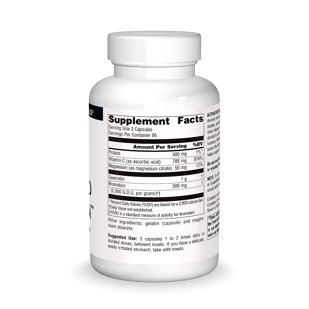 Source Naturals Activated Quercetin, for Seasonal & Immune Support - 200 Capsules