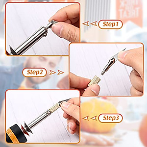 30 Pieces Electric Hot Knife Cutting Tool Professional Electric Foam Cutter Heated knife Stencil Cutter with Metal Stand Include 14 Blades, 7 Chuck Sleeves for Carving Multipurpose Plastic Vinyl