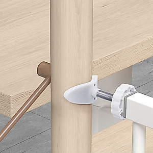 Sungrace 2 Pack Extra Long Y Spindle M8 Stair Banister Baby Gate Adaptors for Dreambaby Pressure Mounted Security and Pet Safety Gates (White, 8mm)