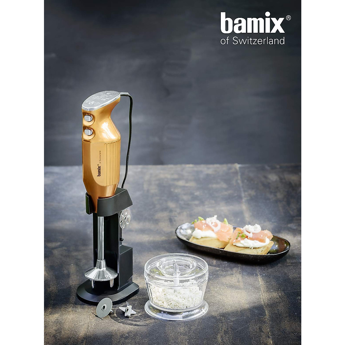 Bamix Immersion Hand Blender Table Stand DeLuxe – White – Compatible with our Mono and DeLuxe Immersion Blender Models – Perfect for Storing and Showcasing your bamix Immersion Blenders