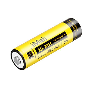 iMah HR6 AA rechargeable batteries Ni-MH 1.2V 1800mAh for Flashlight Remote Control Car Toys Clock, also Compatible with Panasonic BK-3MCCA8BA BK-3HCCA8BA BK-3MCCA4BA BK-3HCCE4BE, 8-Pack