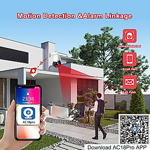 IMPORX Auto Tracking PTZ IP Live Camera, 36X Optical Zoom, 8MP 3840X2160 Outdoor IP66 Waterproof Camera, 500ft Night Vision, Motion Detection, Support Micro SD Card and P2P Support RTMP