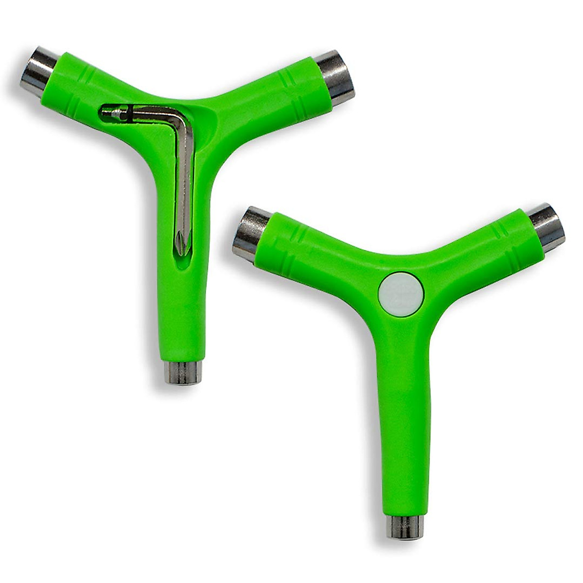 Yocaher Skateboard Longboard Multifunctional Y-Tool Skate Tool Pocket Size All in one (Y-Tool-Green)