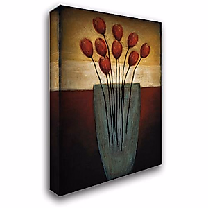 ArtDirect Tulips Aplenty II 15x18 Gallery Wrapped Canvas Museum Art by Eve