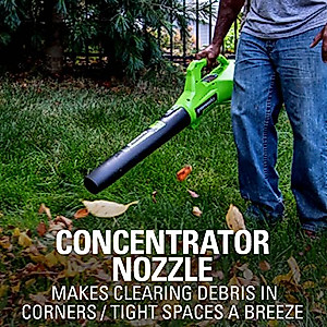 Greenworks 40V 16" Brushless Lawn Mower + Blower (350 CFM), 4.0Ah Battery and Charger Included