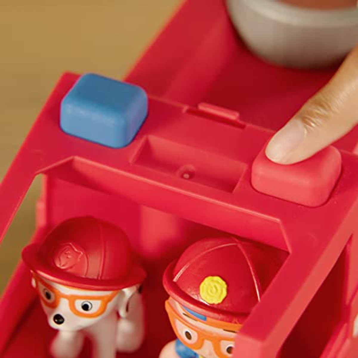 Blippi Fire Truck - Fun Vehicles with Freewheeling Features Including 3 Firefighter and Fire Dog, Sounds and Phrases - Educational Vehicles for Toddlers and Young Kids