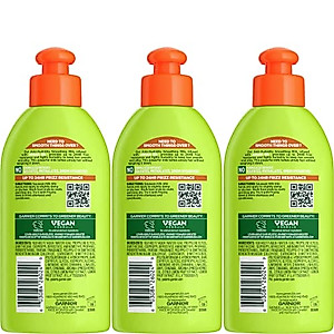 Garnier Fructis Style Anti-Humidity Smoothing Milk for Frizzy Hair, 5.2 Ounce Bottle, 3 Count