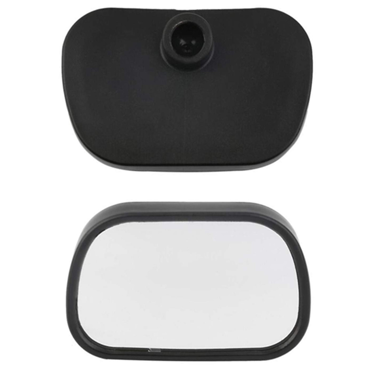 AISIBO Baby Car Mirror, Monitor Infant Child Mirror for Rear Facing Car Seat with Wide Clear View - Safety Shatterproof Rearview Mirror Adjustable Acrylic 360° for Back Seat(black)