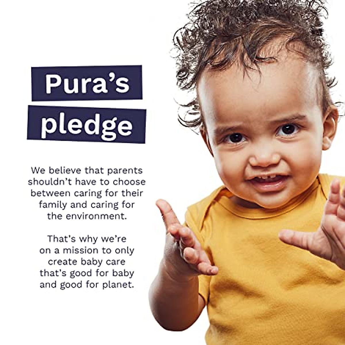 Pura Size 1 Eco-Friendly Diapers (4-11lbs) Hypoallergenic, Soft Organic Cotton Comfort, Sustainable, Wetness Indicator Allergy UK, Recyclable Paper Packaging. 3 Packs of 32 (96 Baby Diapers)