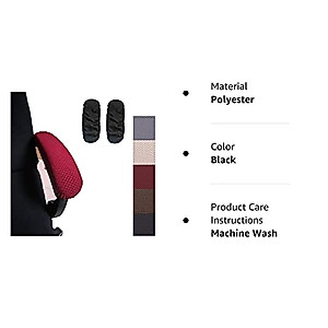 Ousicas Chair Arm Pad Covers Overs,Removable Washable Office Chair Armrest Covers Pads (Black)