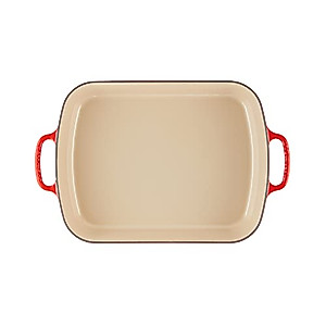 Le Creuset Enameled Cast Iron Signature Rectangular Roaster, 7 qt. (12.8" x 18.7"), Cerise