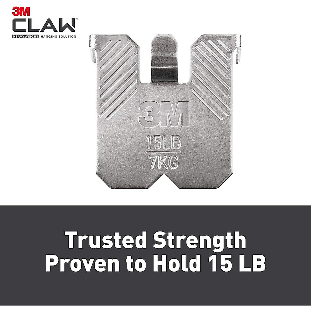 3M Claw Drywall Picture Hangers Holds 15 lb. & Command Wire Hooks, Small, 16-Hooks