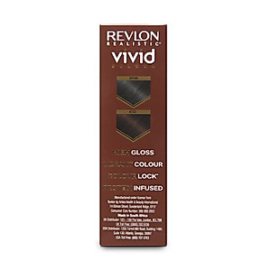 Revlon Realistic Vivid Colour Protein Infused Permanent Color Hair Dye with Color Lock Technology, Warm Chocolate 110ml