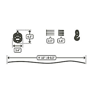 LA SIESTA Domingo Sea Salt - Weather-Resistant Outdoor Hammock Chair with CasaMount Suspension Kit Size King