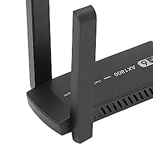 Asixxsix USB WiFi 6 Adapter, USB 3.0 WiFi Dongle Dual Band 5Ghz/2.4Ghz igh Gain Dual Antennas Wireless Network Adapter Plug and Play USB Network Card for PC Desktop Laptop Windows 7/10/11