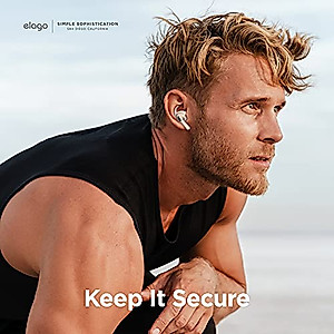 elago 4 Pairs AirPods Pro Ear Hooks Covers - Comfortable and Secure Fit, Improved Sound Quality, Precise Cutout Design, Accessories Compatible with AirPods Pro [US Patent Registered] (White)