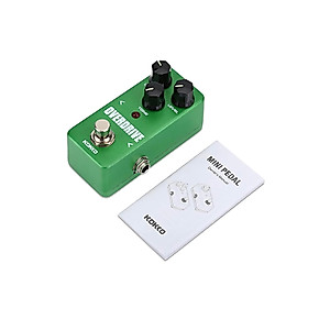 Guitar Effects Pedal, KOKKO FOD3 Aluminum Alloy Mini Overdrive Effect Pedal 6.35mm Jack for Guitars