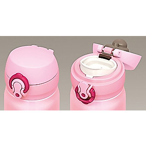 Thermos Stainless Steel Commuter Bottle, Vacuum insulation technology locks,0.5-L,Coral pink,[one-touch open type] ,JNL-502 CP