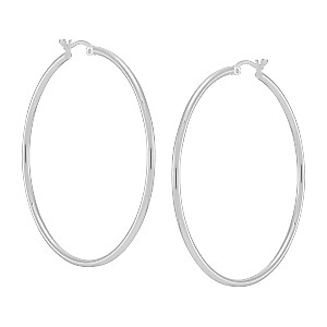 Silpada 'Mirrored Dreams' Hoop Earrings in Sterling Silver