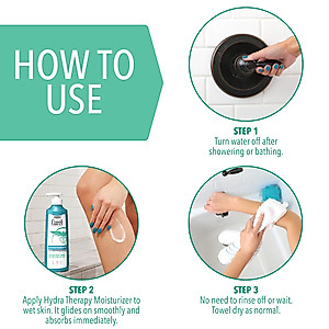 Curel Hydra Therapy In Shower Lotion, Wet Skin Moisturizer for Dry or Extra-dry Skin, with Advanced Ceramide Complex, for Optimal Moisture Retention, 12 Ounce