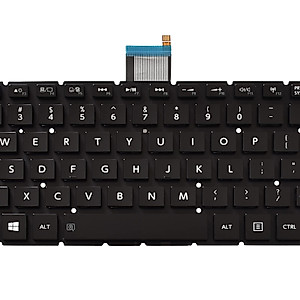 SUNMALL Backlit Keyboard Replacement Compatible withToshiba Satellite E45t-B4204 E45T-B4300 E45T-B4106 E45T-B E45-B Series H000069210, 0KN0-VP4US12, MP-13R53USJ528