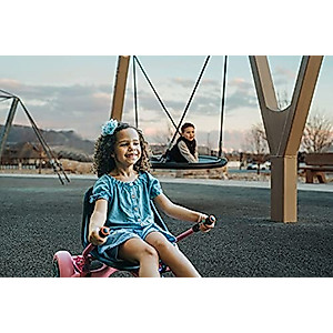 Hoverboard seat Attachment Go-Kart fits 6.5”/ 8”/ 10” hoverboards, Hover cart for Kids & Adults, Accessory for self Balancing Scooter (Blue)