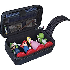 Officially Licensed Nintendo 3DS Amiibo Case – Protective Deluxe Traveler for Storage, Display or Carrying Case/Box – Black