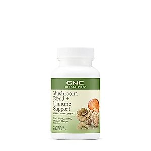 GNC Herbal Plus Mushroom Blend Plus Immune Support | | 60 Capsules