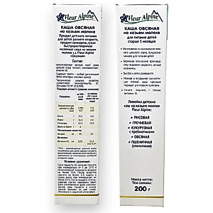 Fleur Alpine Oatmeal with Goat Milk 200g from 5 Months From Germany