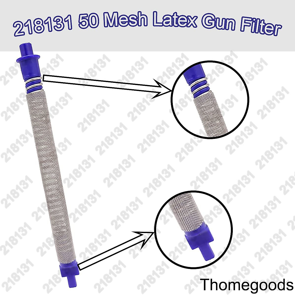 Homhelar 218131 50 Mesh Latex Gun Filter for Airless Paint Spray Guns SG2 SG3（4/Pack）