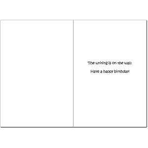 NobleWorks 8289 Courtesy Flush Humorous Birthday Paper Card with Envelope