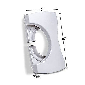 Vansand Toilet Foot Stool,Folding Toilet Stool,Squatting Toilet Potty Stool,Toilet Auxiliary Step,7.5Inch Height White