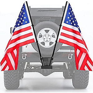 JUYEER Truck Flag Pole Mount Hitch Flag Pole Holder Heavy Duty Flag Pole Mount for Any Vehicle with Standard 2" Hitch Receiver, Hitch Flag Pole Mount for Pickup, Trucks, Trailer, SUV,Car etc