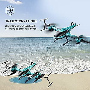 4DRC V10 Drone with 1080P HD Camera for Kids Adults,Helicopte Mini Foldable RC Quadcopter WIFI FPV Live Video for beginners,3D Flips, Gestures Selfie, Altitude Hold, Waypoint Fly,One Key Start, 2 Batteries