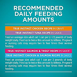Purina ONE Natural, High Protein Wet Cat Food Variety Pack, True Instinct Chicken, Tuna, Salmon and Trout Recipes - (Pack of 24) 3 oz. Cans