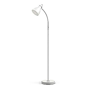 LEPOWER Metal Floor Lamp, Adjustable Goose Neck Standing Lamp with Heavy Metal Based, E26 Lamp Base, Torchiere Light for Living Room, Bedroom, Study Room and Office