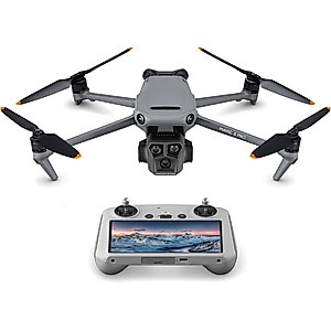DJI Mavic 3 Pro with DJI RC, Flagship Triple-Camera Drone with 4/3 CMOS Hasselblad Camera, 43-Min Flight Time, with 128 GB Micro SD Card, 3.0 USB Card Reader, Landing Pad, Waterproof Backpack and More