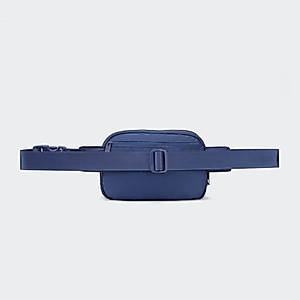 Pander Everywhere Belt Bag for Women, 5 Zipper Pockets Nylon Crossbody Fanny Pack Purse (Blue Perennial)