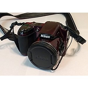 Nikon COOLPIX L820 16 MP 30x Zoom Digital Camera - Plum Factory Refurbished